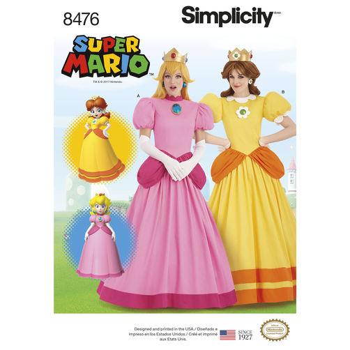 simplicity-princess-peach-pattern-8476-envelope-front – Doctor T Designs