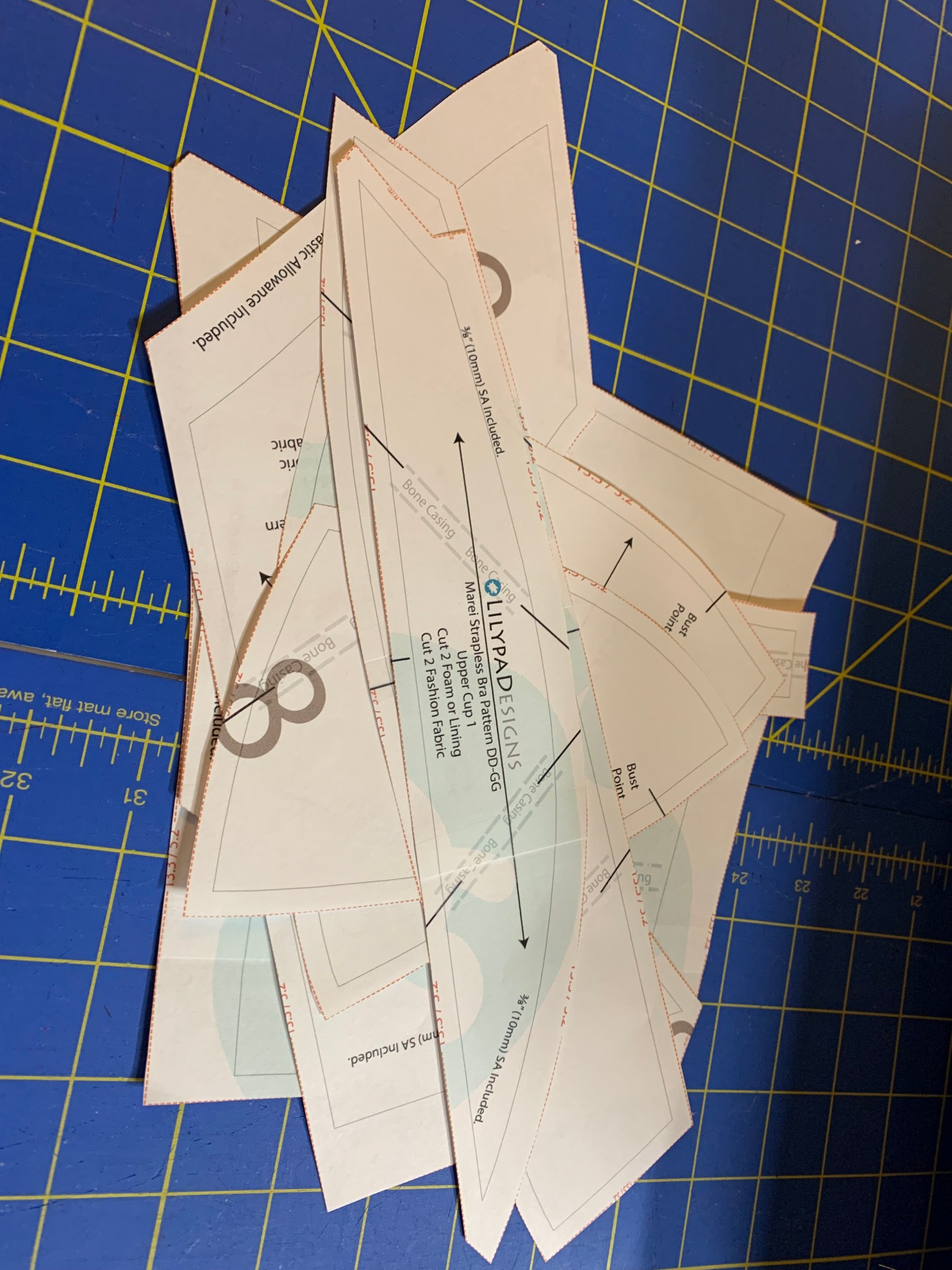 Adventures in Bra Sewing: LilyPADesigns Marei Strapless Bra Pattern ...